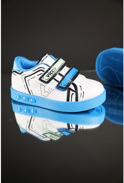 Vicco Erkek Çocuk Picasso Mavi Işıklı Spor Ayakkabı