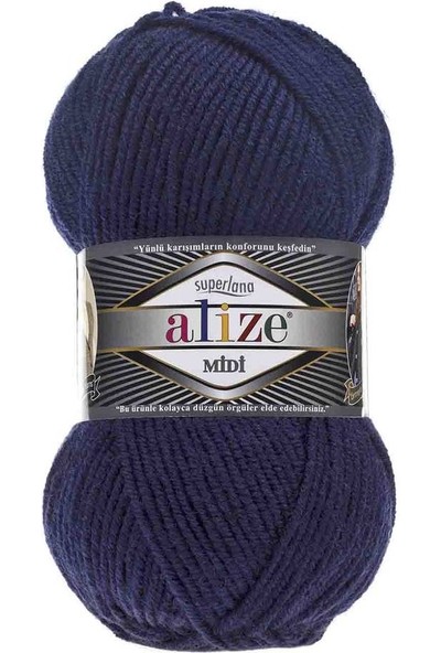 Alize Superlana Midi El Örgü Ipi Lacivert 058