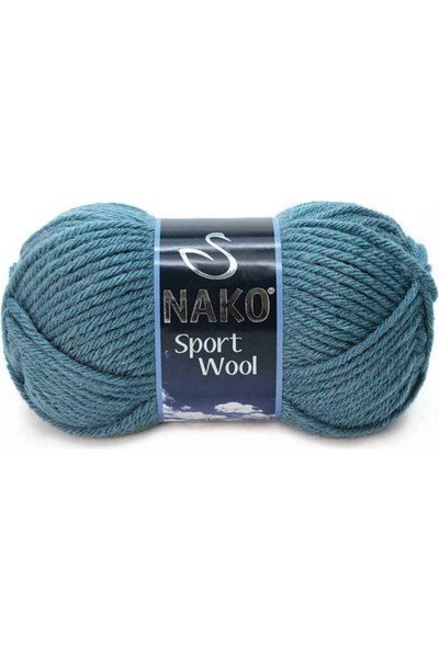 Nako Sport Wool El Örgü Ipi 100 gr Fırtına 185