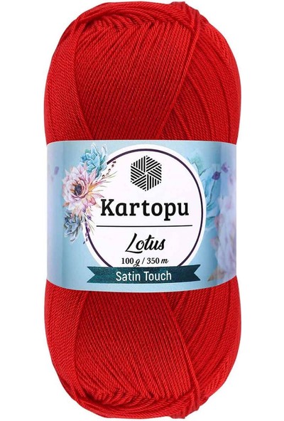 Kartopu Lotus El Örgü Ipi 100 gr Kırmızı K165
