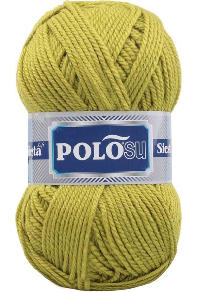 Polosu Siesta Soft El Örgü Ipi Fıstık Yeşil 224 Polosu Siesta Soft El Örgü Ipi Fıstık Yeşil 224