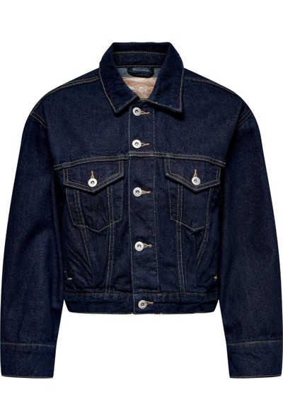Only Onljagger Bayan Denim Ceket Koyu Mavi