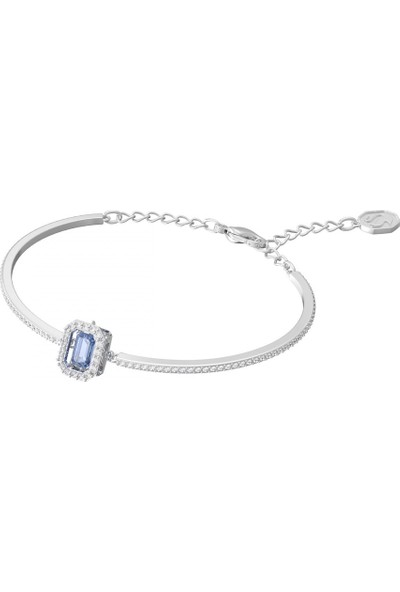 Swarovski Millenia Bileklik, Octagon Kesim, Mavi, Rodyum Kaplama, 5620556