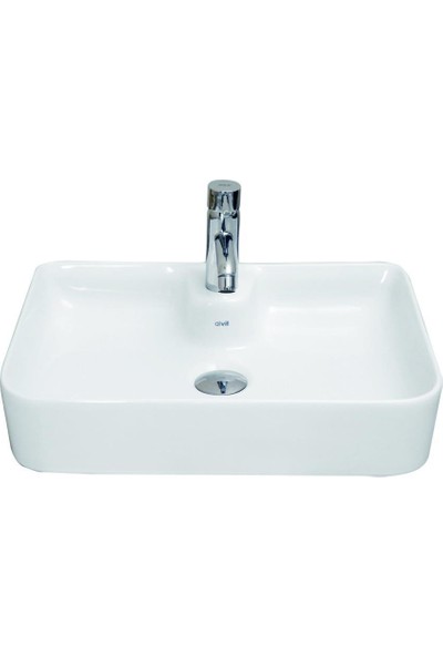 Alvit Smart Slim Tezgahüstü Setüstü Lavabo 35*50 cm Alvit Smart Slim Tezgahüstü Setüstü Lavabo 35*50 cm