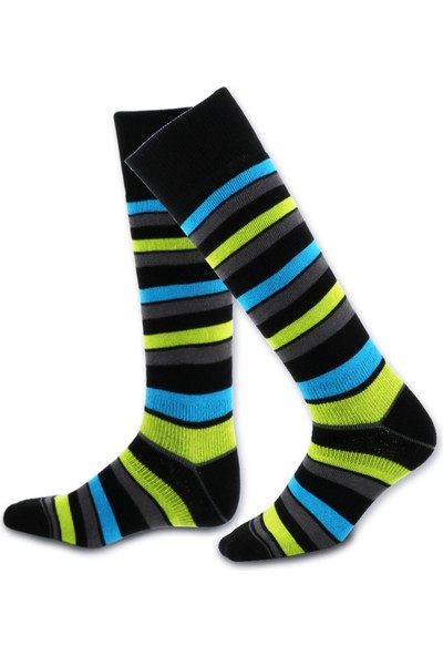 Myfeel Kalınlaştırılmış Havlu Kayak Çorabı - Siyah/mavi (Yurt Dışından)