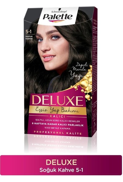 Shwarzkopf Palette Deluxe 5-1 Soğuk Kahve Saç Boyası Shwarzkopf Palette Deluxe 5-1 Soğuk Kahve Saç Boyası