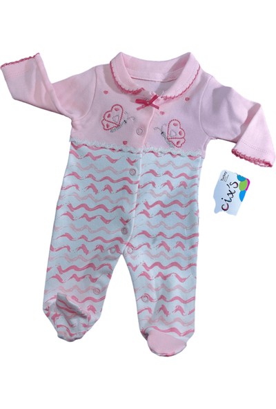 Gürcan Bebe Kelebek Baskılı Yeni Doğan Pramatüre Tulum Gürcan Bebe Kelebek Baskılı Yeni Doğan Pramatüre Tulum