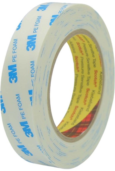 3m Çift Taraflı Beyaz Köpük Bant 25MMX5MT