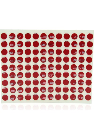 3m Vhb Çok Güçlü Çift Taraflı 100 Adet Hazır Kesim 10MM Çap