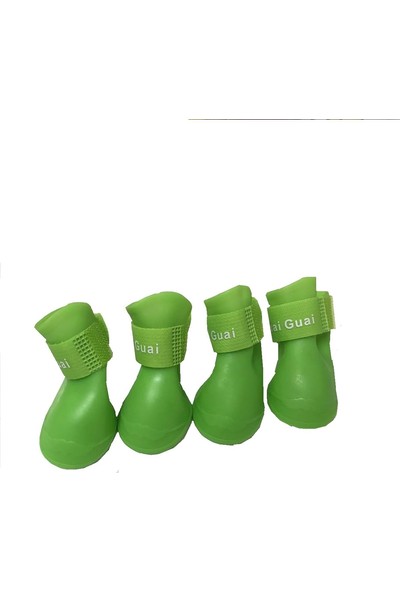 Ha Guai Köpek Silikon Ayakkabı M Beden Yeşil