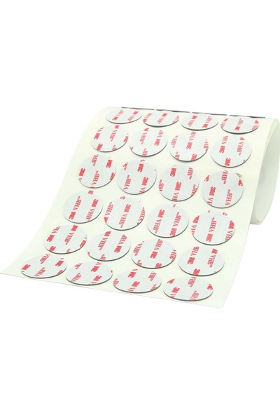 3m Vhb Çok Güçlü Çift Taraflı 100 Adet Hazır Kesim 20MM Çap 3m Vhb Çok Güçlü Çift Taraflı 100 Adet Hazır Kesim 20MM Çap