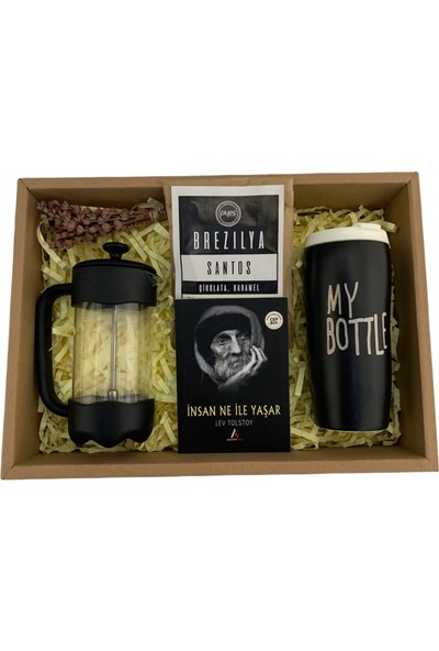 Gift By Piyes French Press&Mug Kupa Demleme Seti