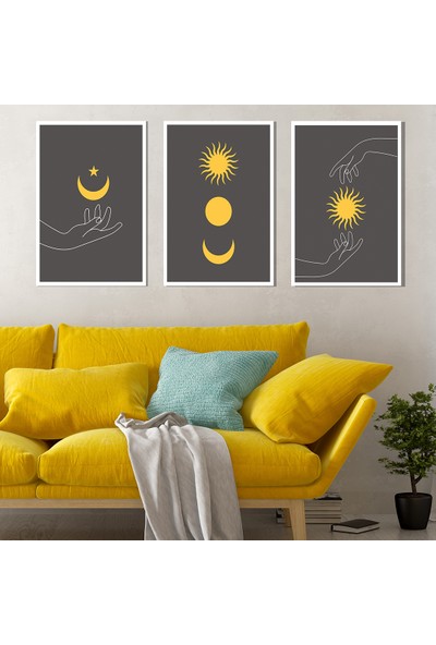 Durak Home Çerçeve Görünümlü Mdf Baskılı Tablo Seti