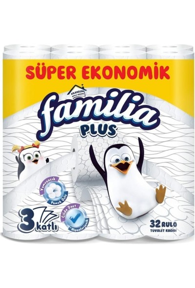 Familia Plus 3 Katlı Tuvalet Kağıdı 32 Rulo Familia Plus 3 Katlı Tuvalet Kağıdı 32 Rulo