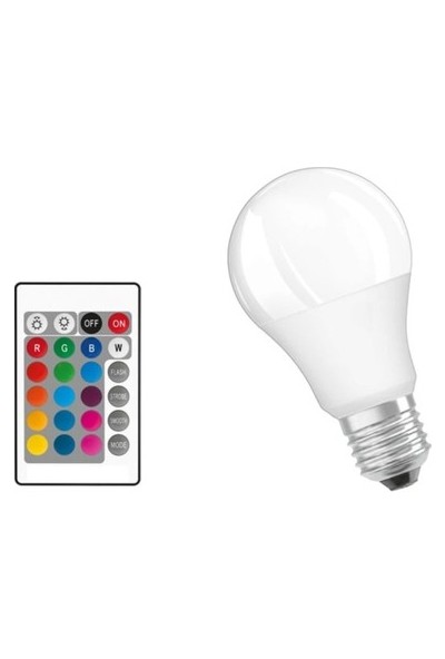 K2 Rgb Kumandalı 9W (60W) E27 Dimmer LED Ampul Beyaz Işık