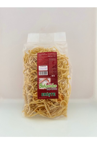 Kütahya Bahçemden Sade Erişte (Saçaklı) 500 gr