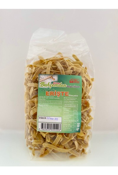 Kütahya Bahçemden Fesleğenli Erişte (Saçaklı) 500 gr