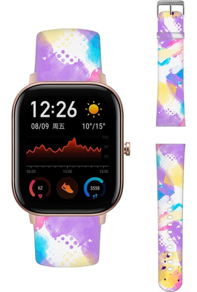 Cekuonline Amazfit Gts 2 Popart Silikon Kordon Kayış - Alis