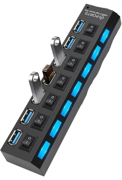Mj Tech 4 Port USB 3.0 Çoğaltıcı Çoklayıcı Hub - Yüksek Hız 5 Gbps Mj Tech 4 Port USB 3.0 Çoğaltıcı Çoklayıcı Hub - Yüksek Hız 5 Gbps
