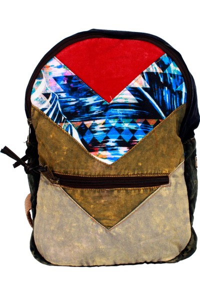 Old Cotton Cargo Mini Sırt Çantasi 4026-KIRMIZI Old Cotton Cargo Mini Sırt Çantasi 4026-KIRMIZI