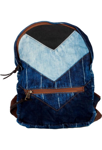 Old Cotton Cargo Mini Sırt Çantasi 4026-KOT Mavi Old Cotton Cargo Mini Sırt Çantasi 4026-KOT Mavi