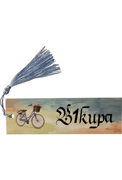 B1 Kupa Kişiye Özel Bisiklet Desenli Kitap Ayracı B1 Kupa Kişiye Özel Bisiklet Desenli Kitap Ayracı