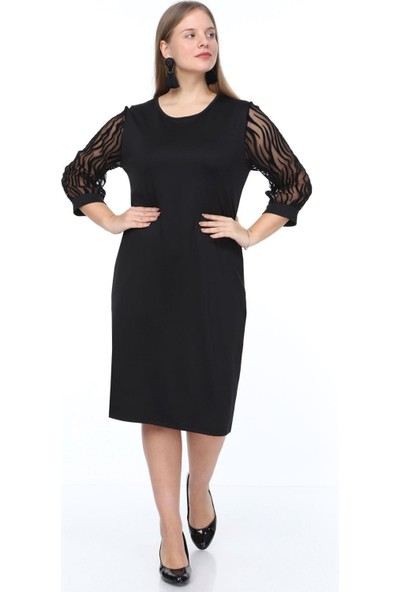 1fazlası Kadın Büyük Beden Siyah Zebra Flok Baskılı Fakir Kol Abiye Elbise 1fazlası Kadın Büyük Beden Siyah Zebra Flok Baskılı Fakir Kol Abiye Elbise