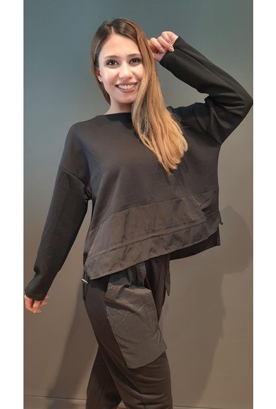 StilStop Siyah Sweatshirt Bluz