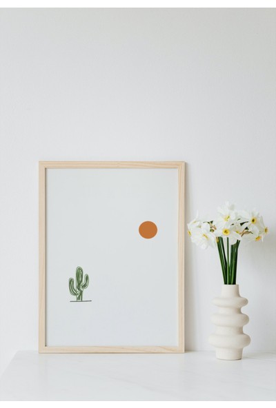 Studio Rahel Kaktüs Çerçeveli Tablo