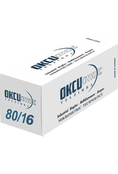 Okçu Okcu 80-16 mm Zımba Teli ( Havalı Makinalara Uyumludur)