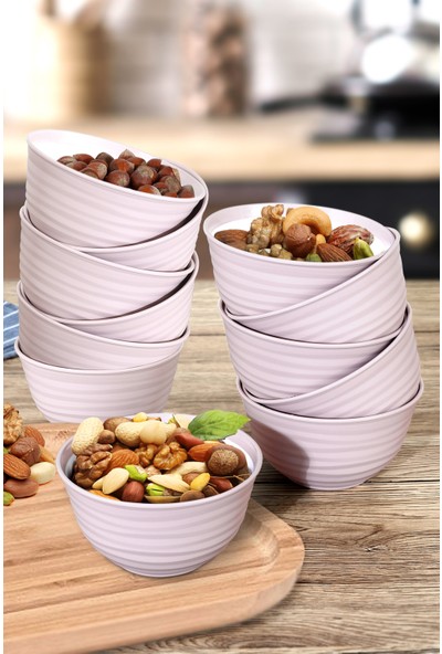 Meleni Home 12'li Kase Seti - Çerezlik Kuruyemiş Servis Sunum Seti 12X 0,50 Lt