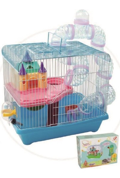 Ada Akvaryum Lüx Hamster Kafesi ( Yeşil Renk ) 35X26X31 cm