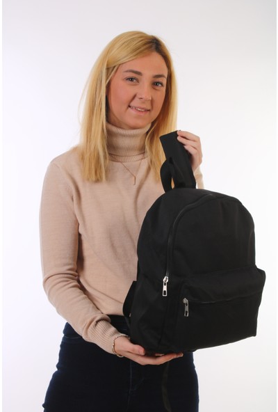 Bijuhome Soobepark Paraşüt Kumaş Mintie Sırt Çantası Siyah