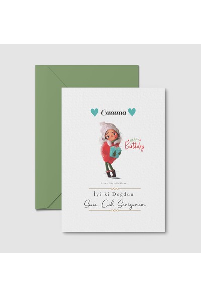 Hrs Kartpostal - Tebrik Kartı & Zarf