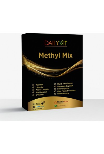 Restorex Dailyvit Methyl Mix Kuersetin Aktif B Vitaminleri Içeren Takviye Edici Gıda Restorex Dailyvit Methyl Mix Kuersetin Aktif B Vitaminleri Içeren Takviye Edici Gıda