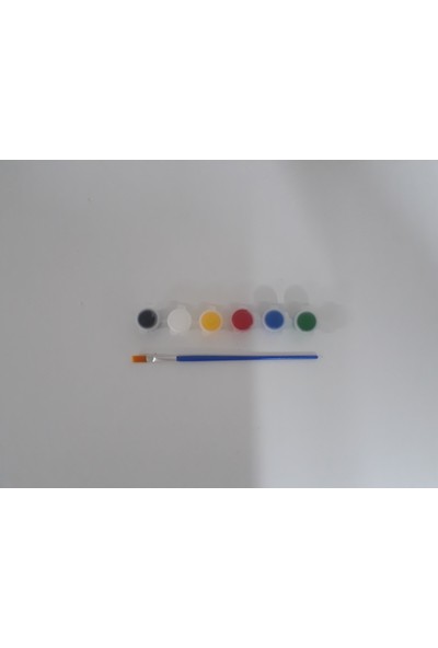Yüce 6'lı Akrilik Boya Seti /Fırçası Dahil