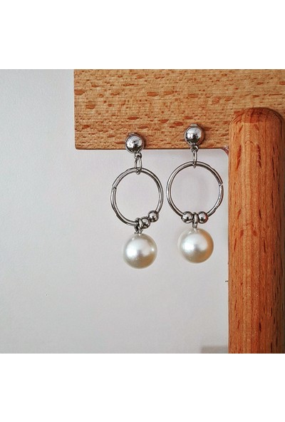 Secret Bonne Co Secretbonne Co Silver Renk Yuvarlak Inci Küpe Secret Bonne Co Secretbonne Co Silver Renk Yuvarlak Inci Küpe