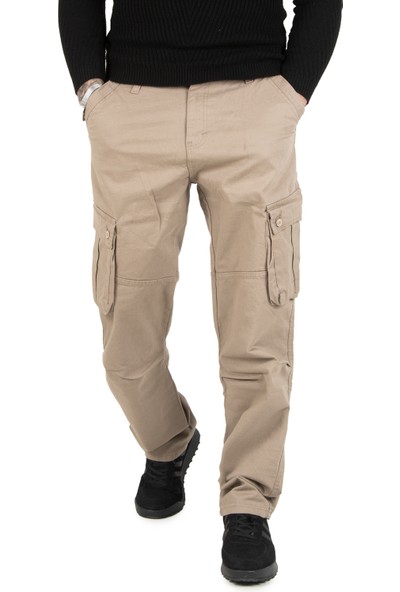 Deepsea Cepli Geniş Kesim Mevsimlik Kargo Pantolon 1705421 Deepsea Cepli Geniş Kesim Mevsimlik Kargo Pantolon 1705421