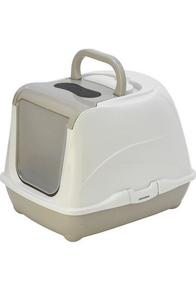 Moderna Flip Kapalı Kedi Tuvaleti Gri 39X50X37H cm