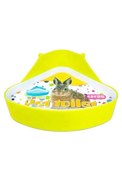 Carno Izgaralı Kemirgen Tuvalet Sarı 24 x 16 cm