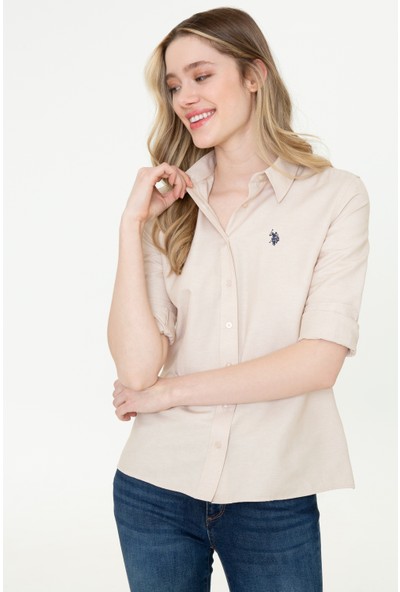 U.S. Polo Assn. Kahverengi Gömlek Uzunkol Basic 50253658-VR015 U.S. Polo Assn. Kahverengi Gömlek Uzunkol Basic 50253658-VR015