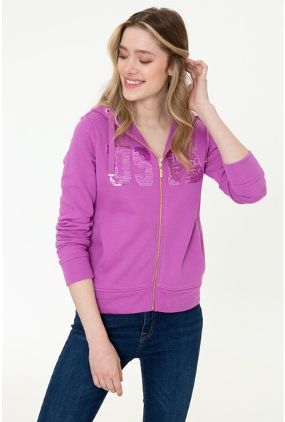 U.S. Polo Assn. Bayan Menekşe Sweat Shirt Basic