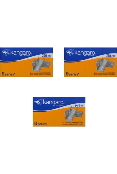Kangaro 24/6 Zımba Teli 1000 Li 3 KUTU(3000 Adet) Kangaro 24/6 Zımba Teli 1000 Li 3 KUTU(3000 Adet)