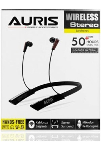 Auris ARS-BT09 Boyun Askılı Bluetooth Kulaklık 50 Saat Kesintisiz Konuşma ve Müzik Keyfi Auris ARS-BT09 Boyun Askılı Bluetooth Kulaklık 50 Saat Kesintisiz Konuşma ve Müzik Keyfi