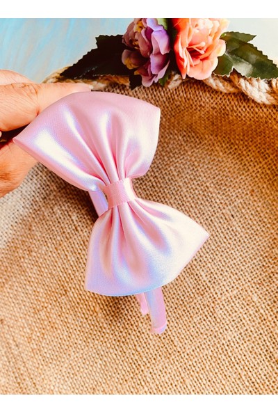 Yeşim Aksesuar Pembe Lohusa Tacı, Fiyonklu Lohusa Taç