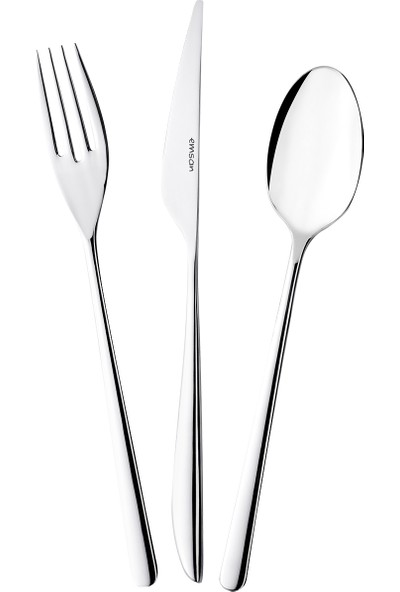 Emsan Bello 18 Parça 6 Kişilik Tatlı Çatal Kaşık Bıçak Seti