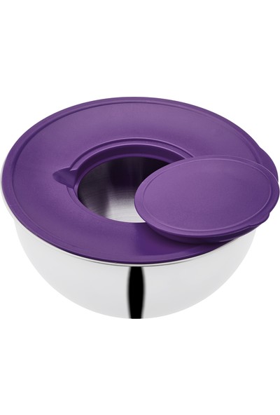 Emsan Easy Life Paslanmaz Çelik Karıştırma Kabı 24 cm Mor Emsan Easy Life Paslanmaz Çelik Karıştırma Kabı 24 cm Mor