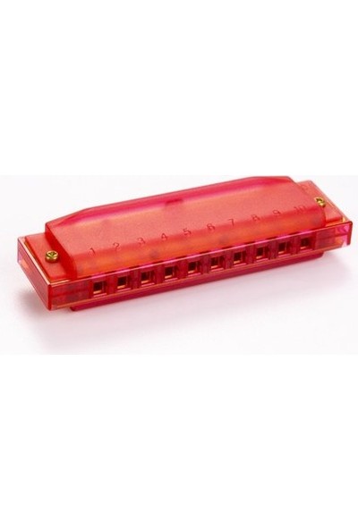 Hohner M1110R Translucent Red Harp (Do Majör) Hohner M1110R Translucent Red Harp (Do Majör)