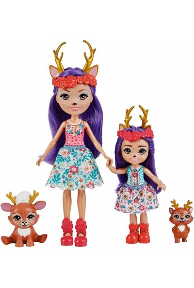 Enchantimals Kız Kardeş Bebekler Serisi HCF79 - Danessa Deer ve Sprint Enchantimals Kız Kardeş Bebekler Serisi HCF79 - Danessa Deer ve Sprint