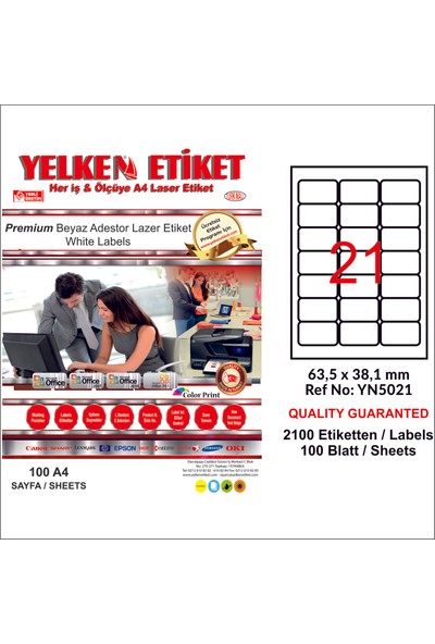 Yelken 63,5X38,1 mm